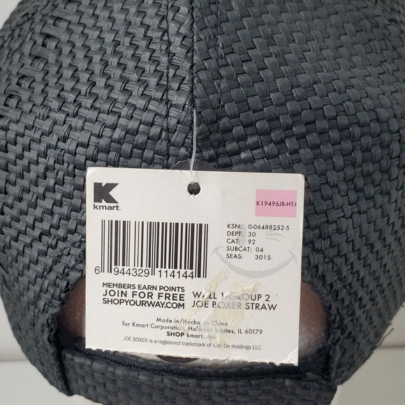 Joe Boxer | Accessories | Nwt Joe Boxer Straw Black Colored Adjustable ...